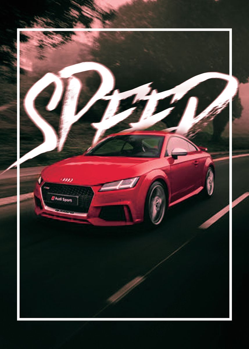 'Speed' Poster, picture, metal print, paint by LaCroy Nixon | Displate