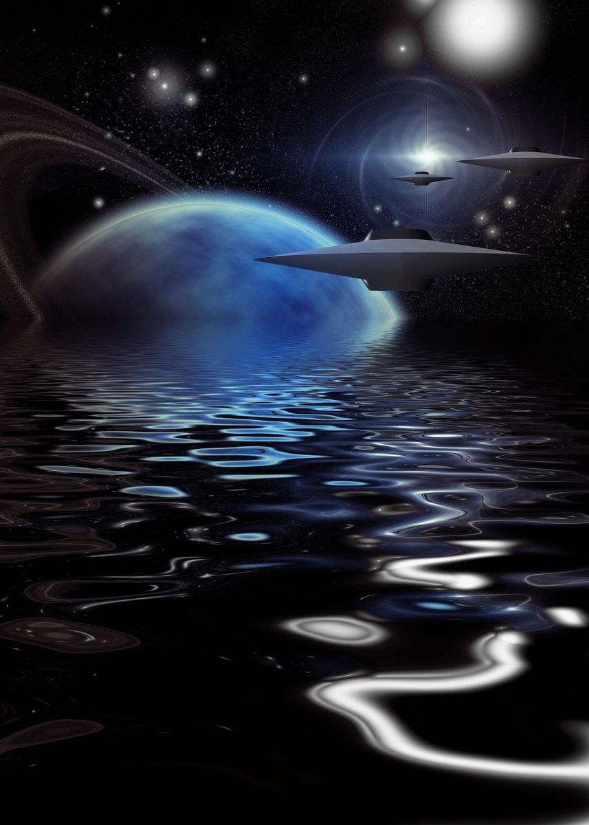 'Alien sea planet' Poster by Bruce Rolff | Displate
