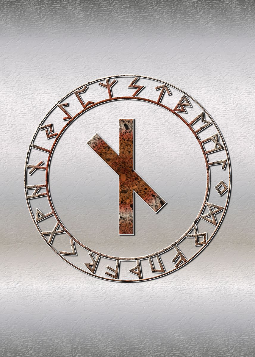 'Nauthiz' Poster by Robert Felan | Displate