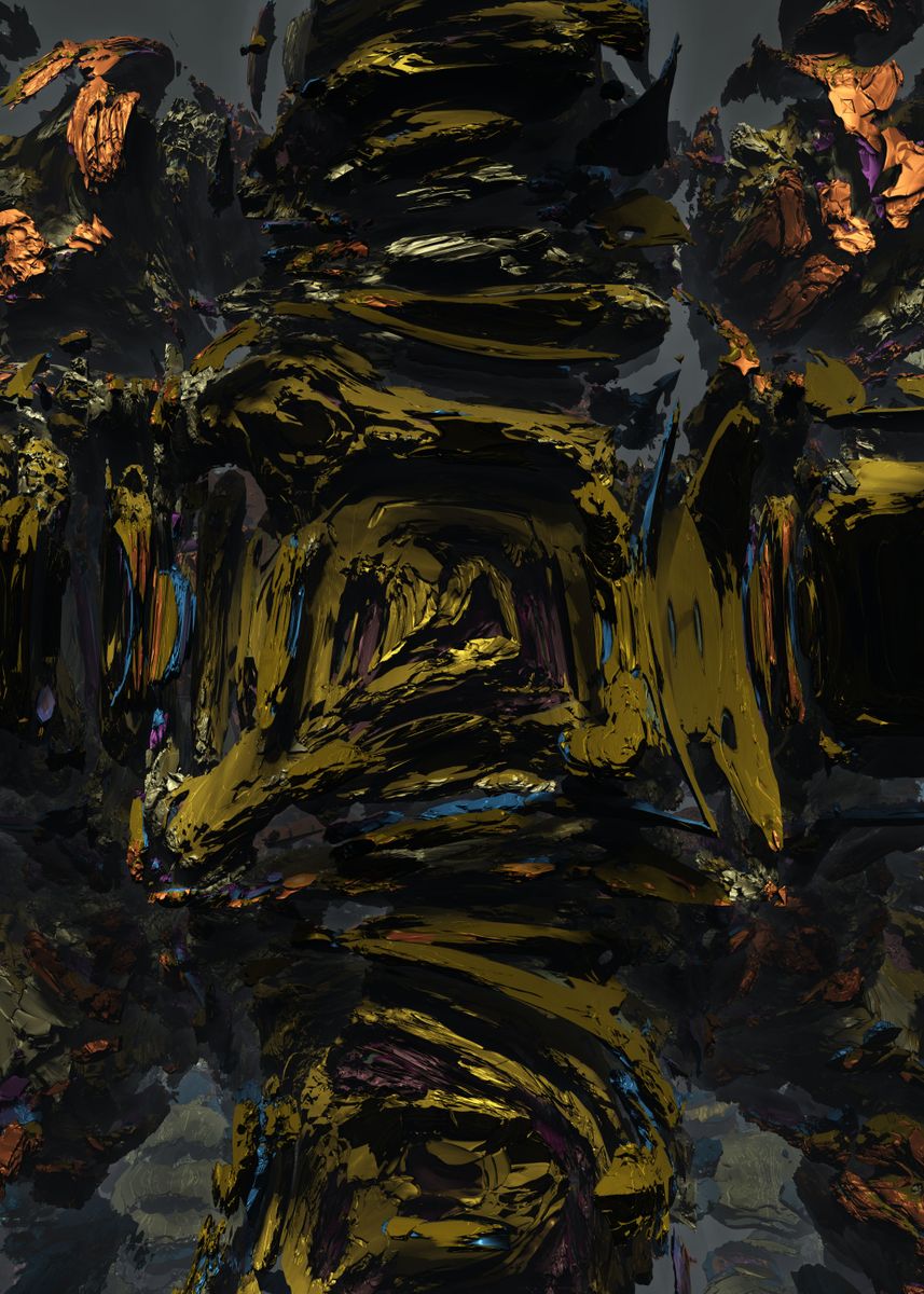 'Sulphur' Poster, picture, metal print, paint by Martwy Robot | Displate