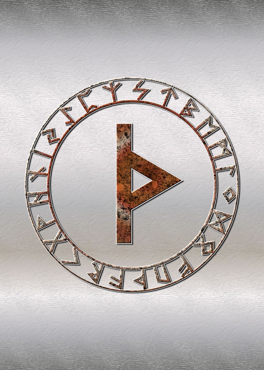 'Thurisaz' Poster, picture, metal print, paint by Robert Felan | Displate