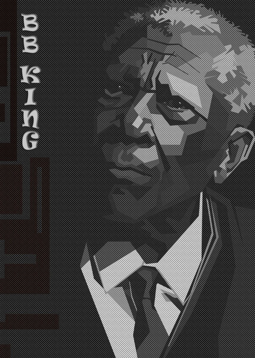 'BB king' Poster, picture, metal print, paint by Sobri Alkavie | Displate