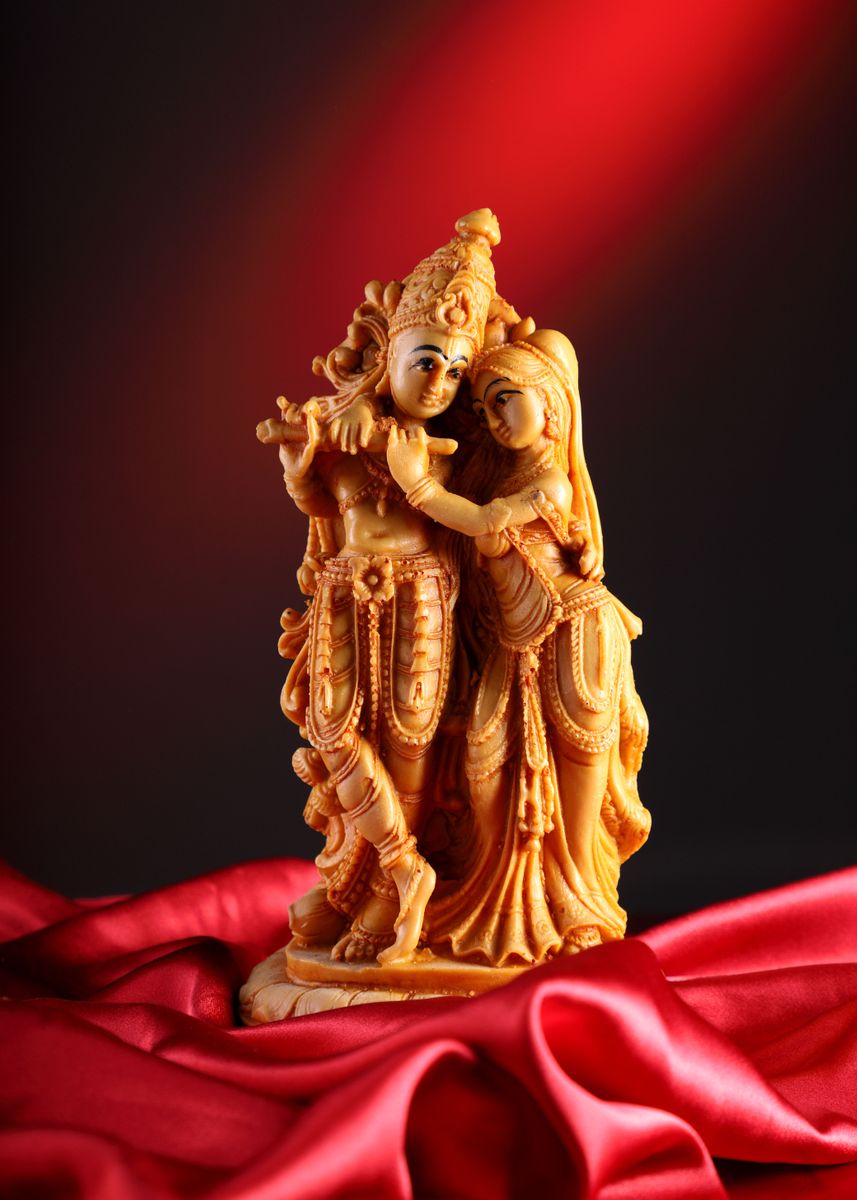 'Indian God Radhe Krishna' Poster, picture, metal print, paint by ...