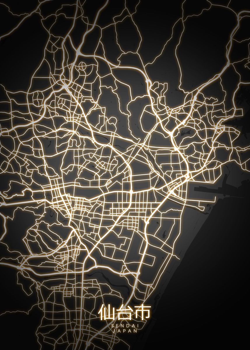 'Sendai' Poster by Andi Permana | Displate