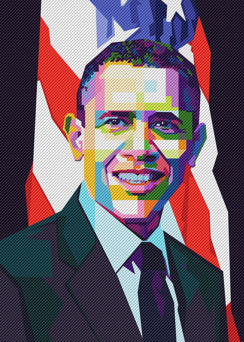 'Barack Obama' Poster, picture, metal print, paint by Sobri Alkavie ...