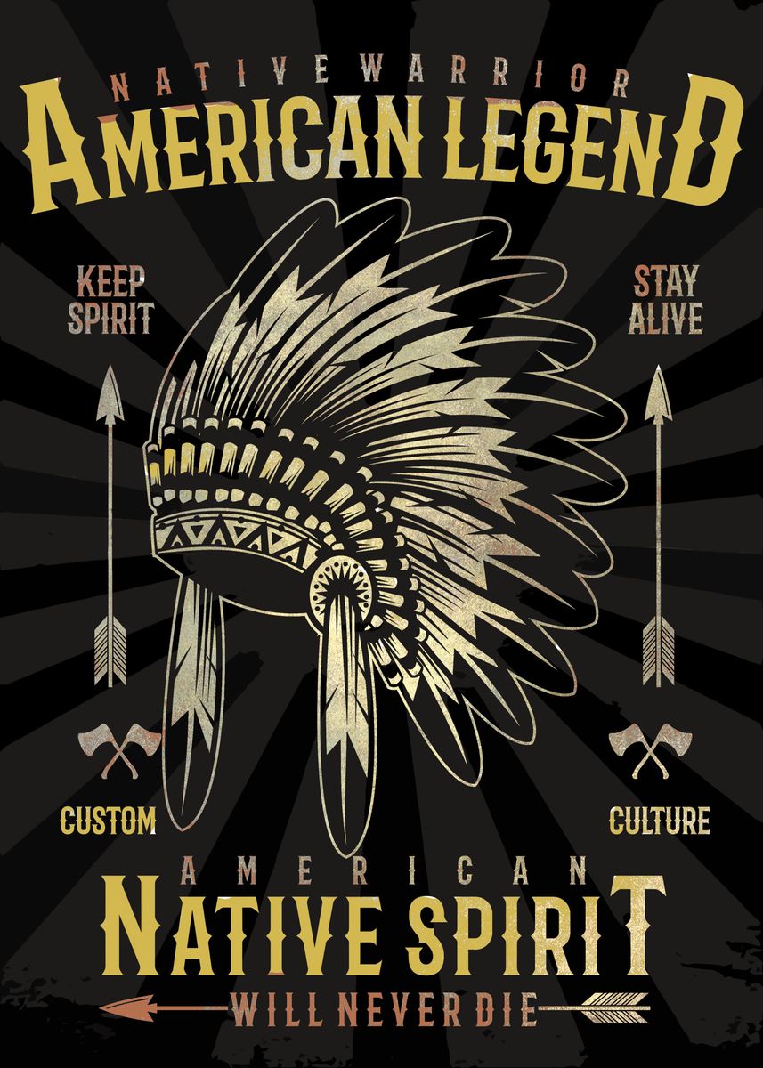 'American Native Indian ' Poster by М Dam | Displate