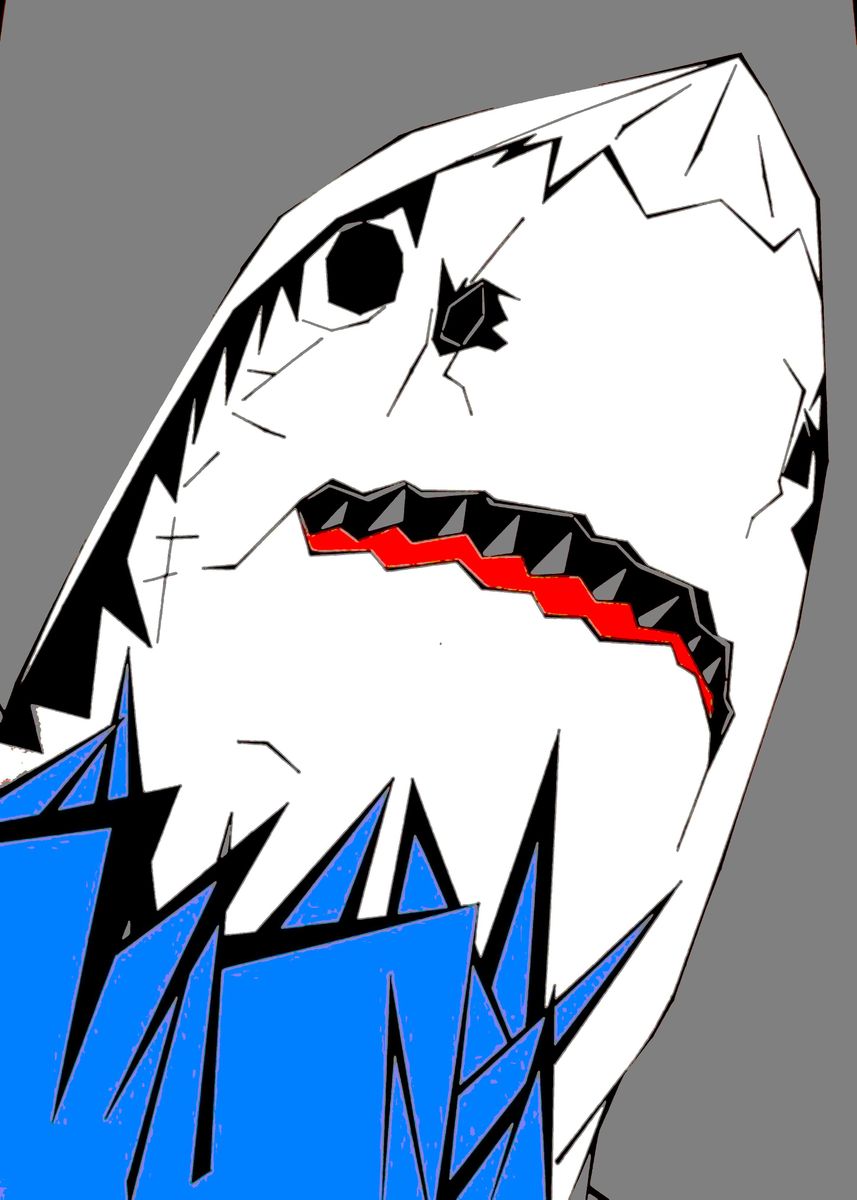 'JAWS' Poster, picture, metal print, paint by sotiris sotiriou | Displate