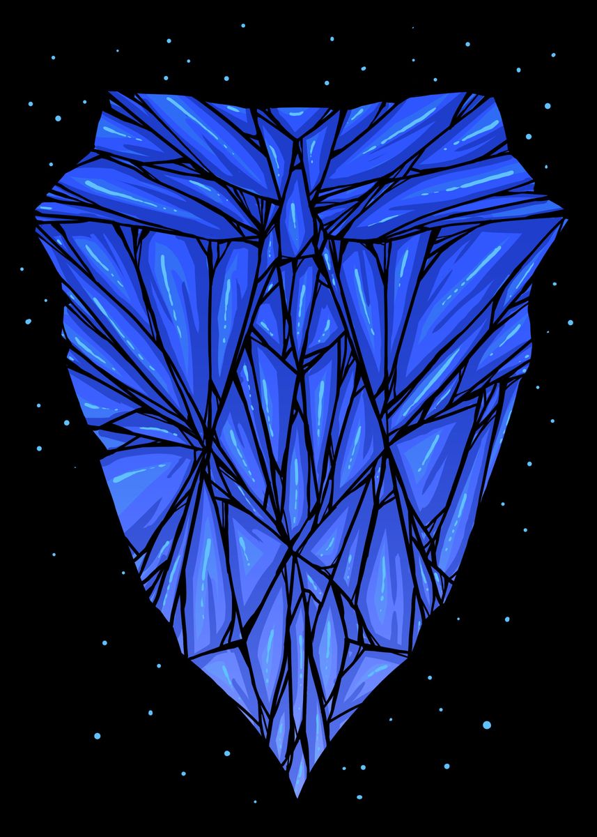 'Blue diamond' Poster, picture, metal print, paint by Tofan barmalisi ...