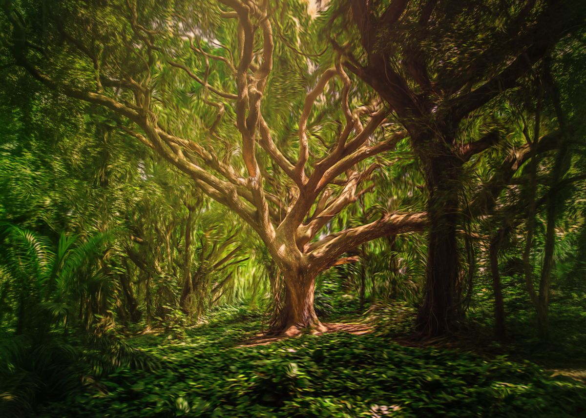 'Healing Forest' Poster by Olli Mewes | Displate