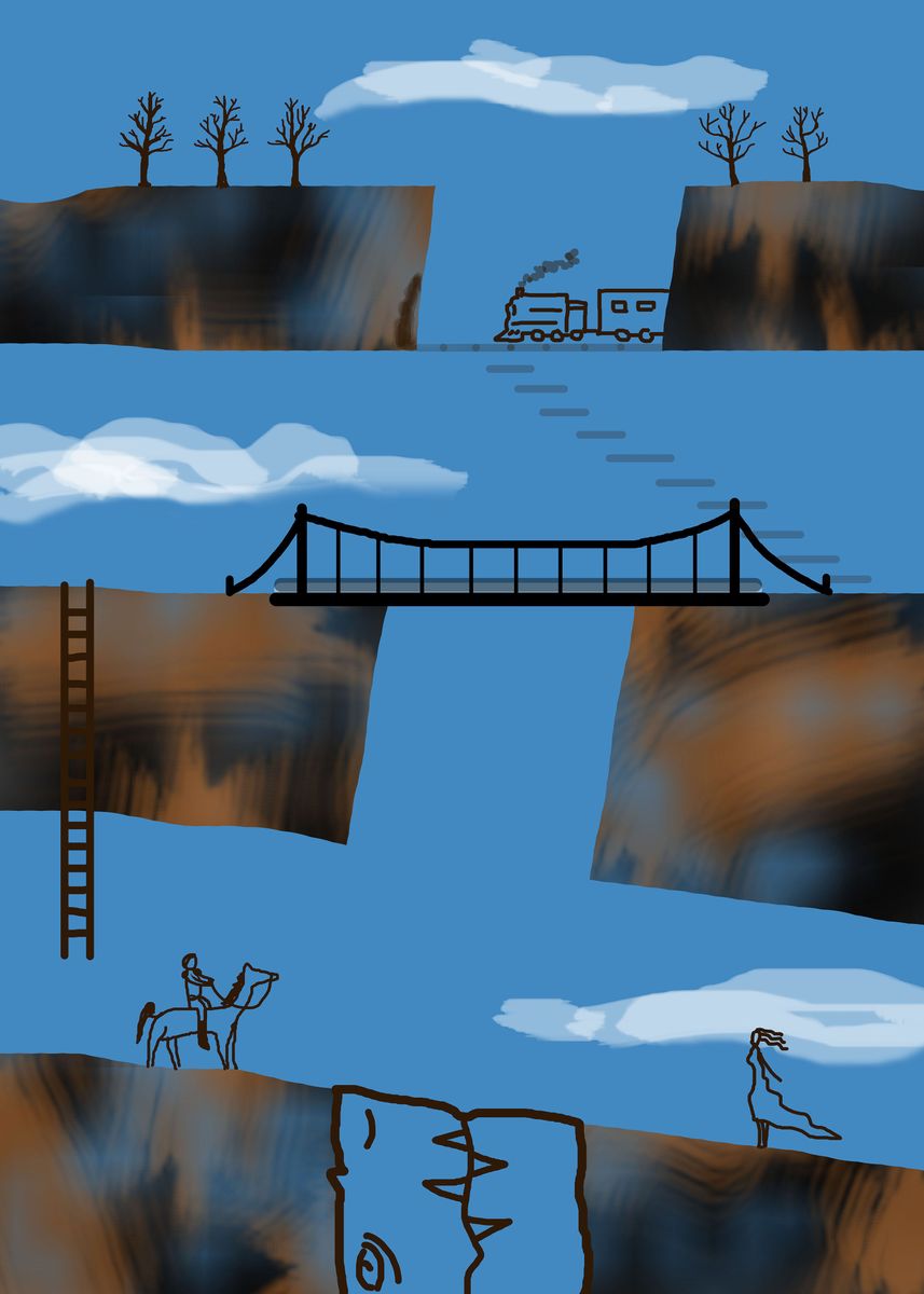 'Parallel Worlds' Poster by C and F Gallery | Displate