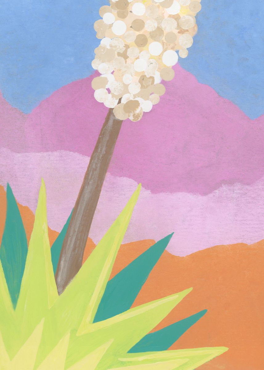 'Sherbert Mountain' Poster, picture, metal print, paint by timothy ...