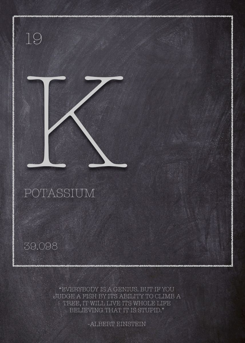 'Potassium' Poster, picture, metal print, paint by Chad Clarke | Displate