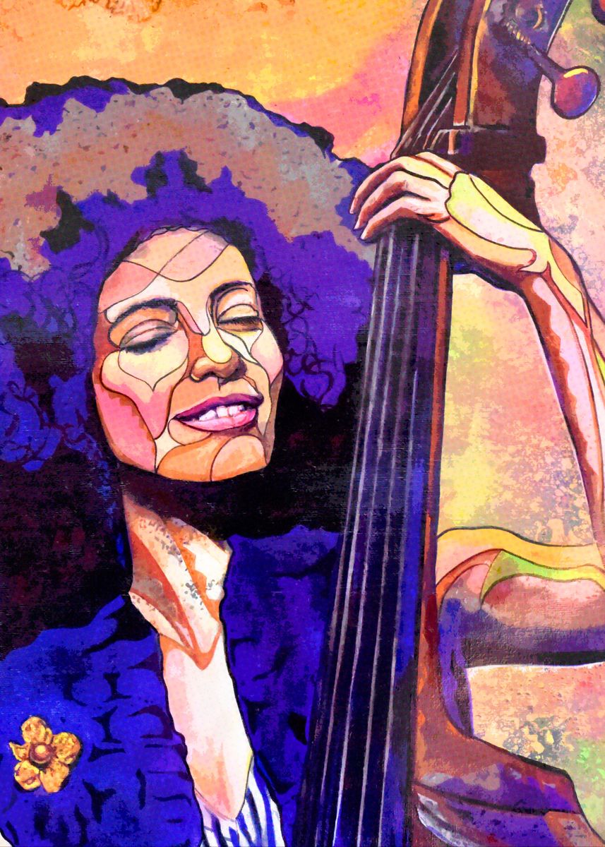 'Esperanza Spalding' Poster, picture, metal print, paint by Ricardo ...