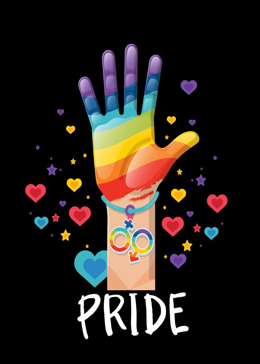 'Pride' Poster, picture, metal print, paint by Overstyle Designs | Displate