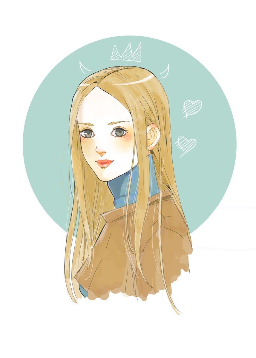 'Eliza' Poster, picture, metal print, paint by Smiley Mars | Displate