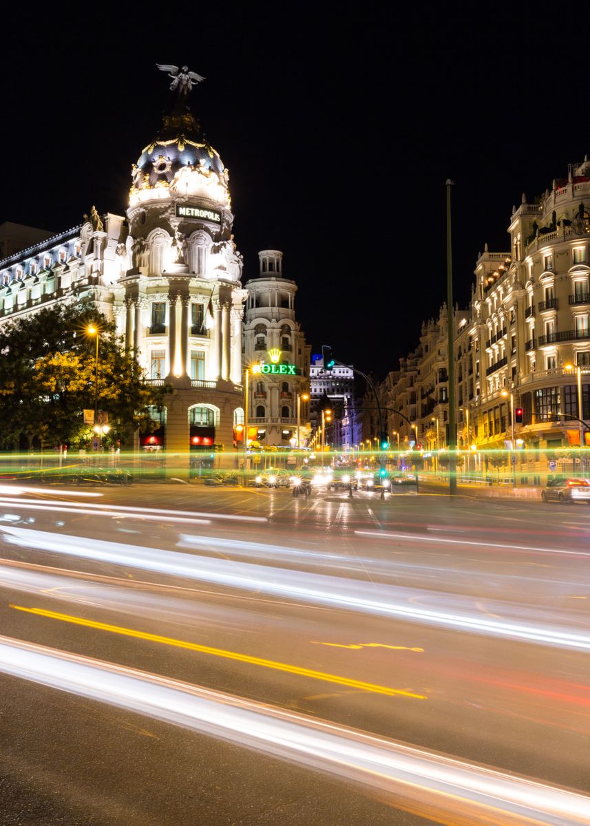 'Night in Madrid' Poster, picture, metal print, paint by Giuseppe ...