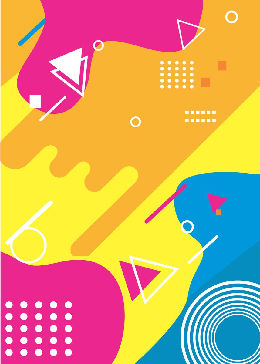 'multicolor abstract 2' Poster, picture, metal print, paint by M irfan ...