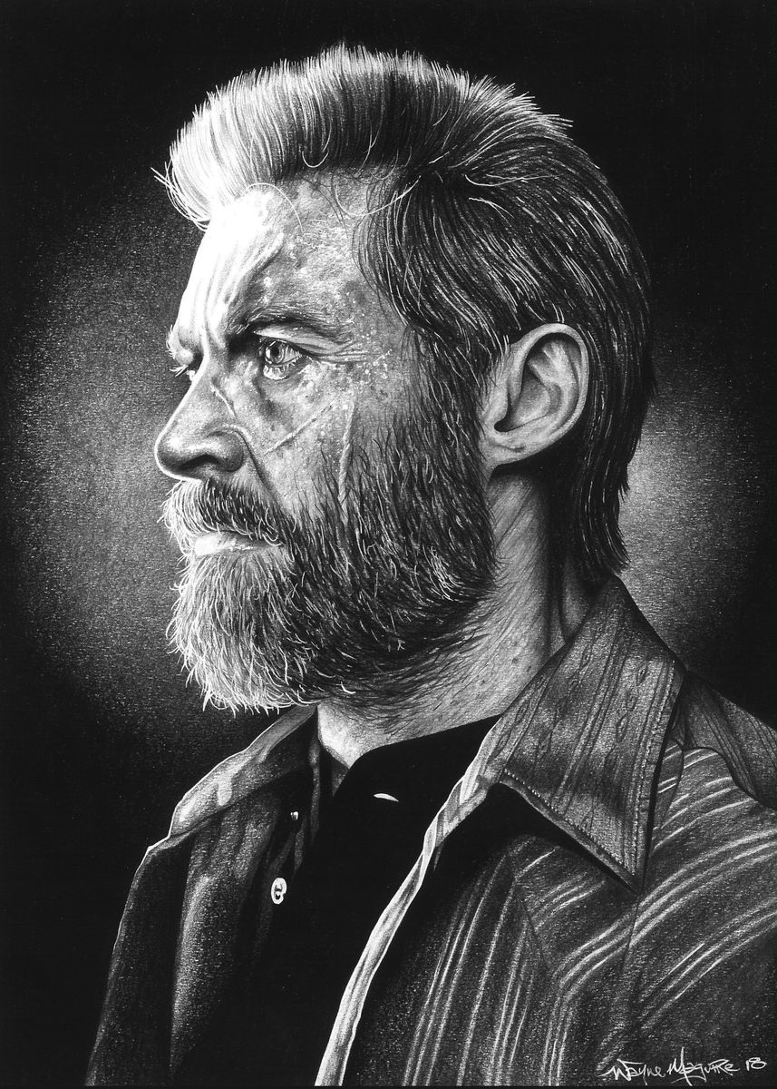 'Hugh Jackman' Poster by Wayne Maguire | Displate