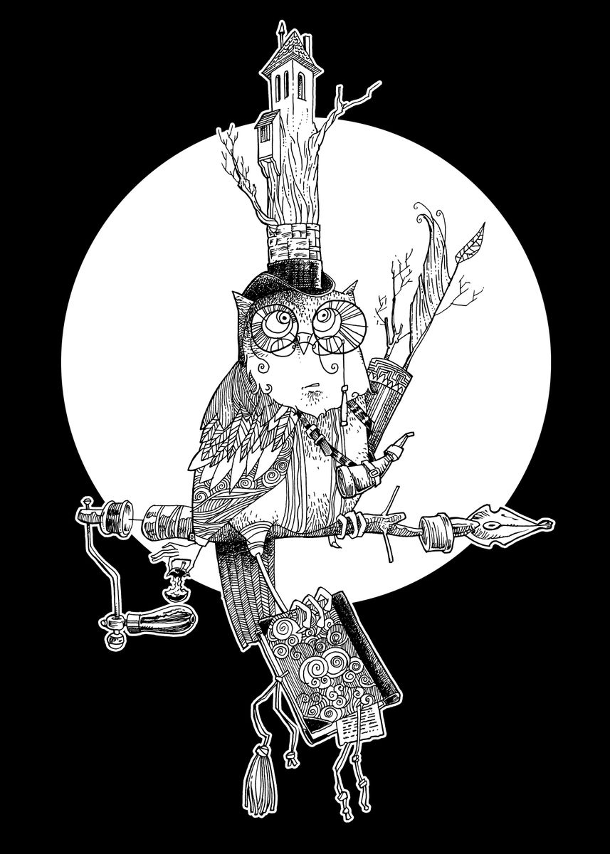 ' The Wise Storyteller' Poster by Carlos Marques | Displate