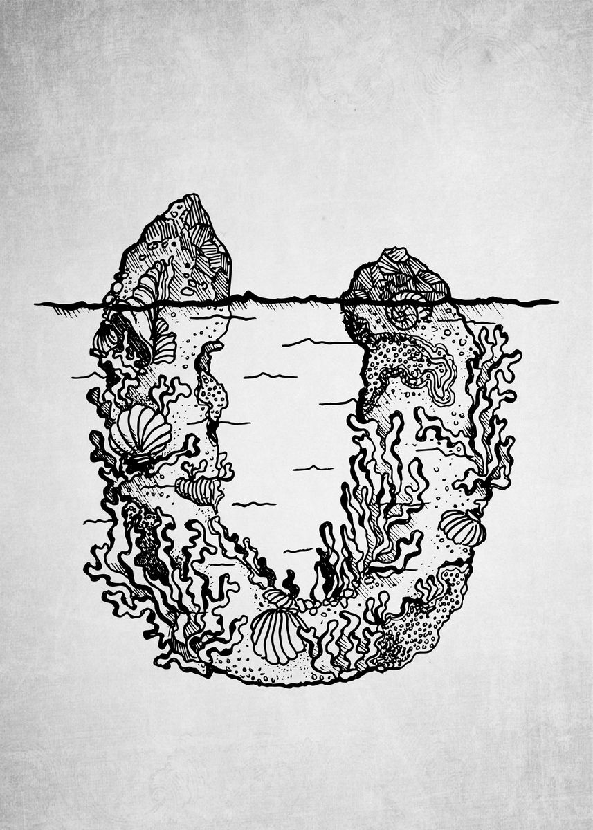 'Underwater World' Poster by Kaisa Holsting | Displate