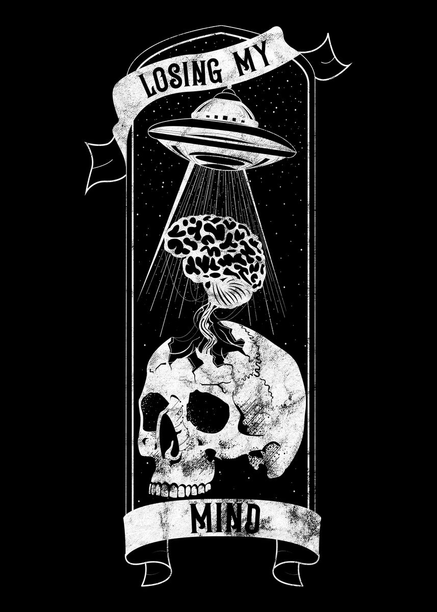 'Losing my Mind' Poster, picture, metal print, paint by Elizabeth Ford ...