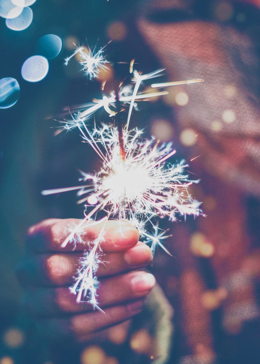 'Sparkles in hand' Poster, picture, metal print, paint by Harsha ...