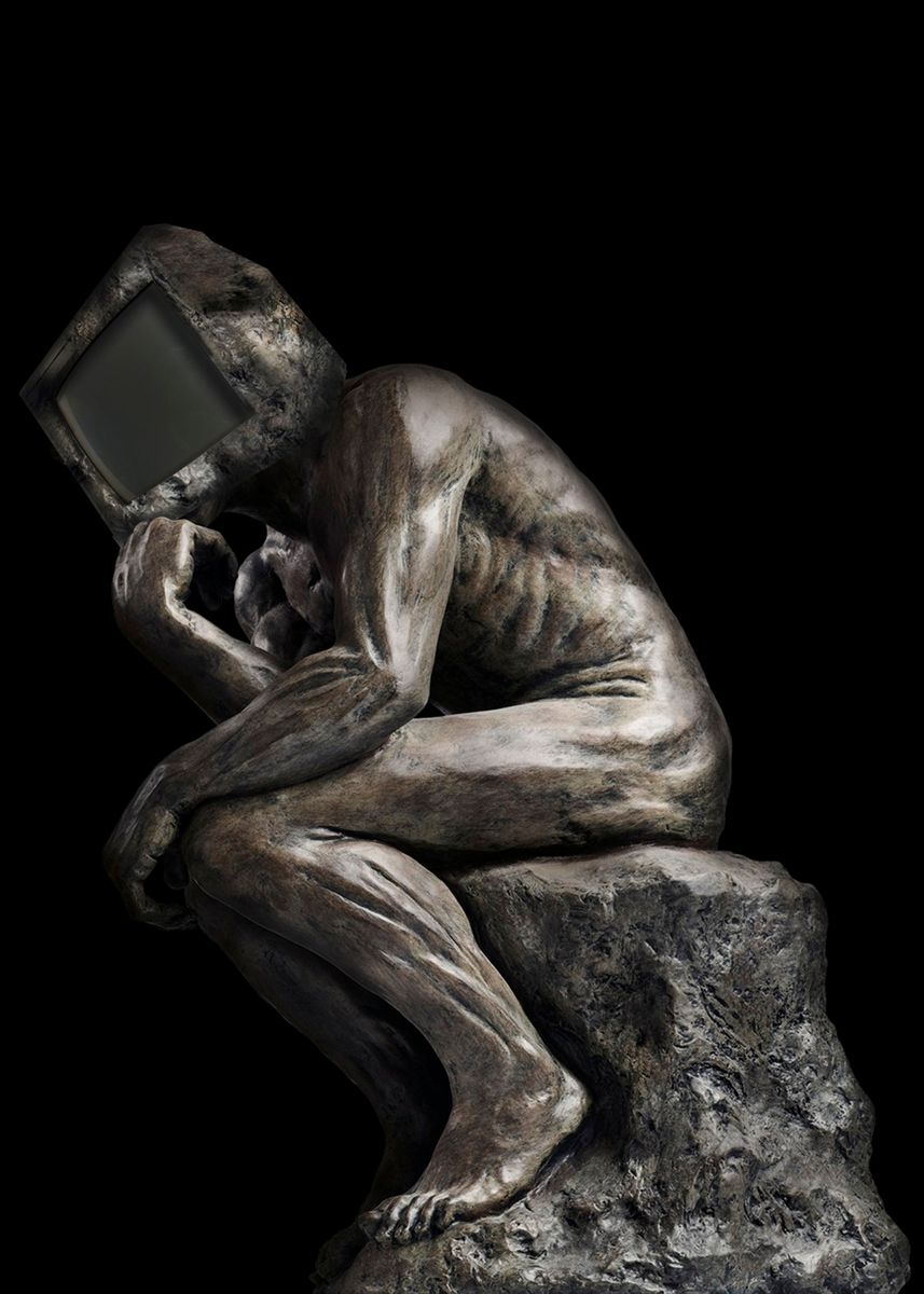 'The Thinker' Poster by Paulo Ricardo Rodrigues de Lima | Displate