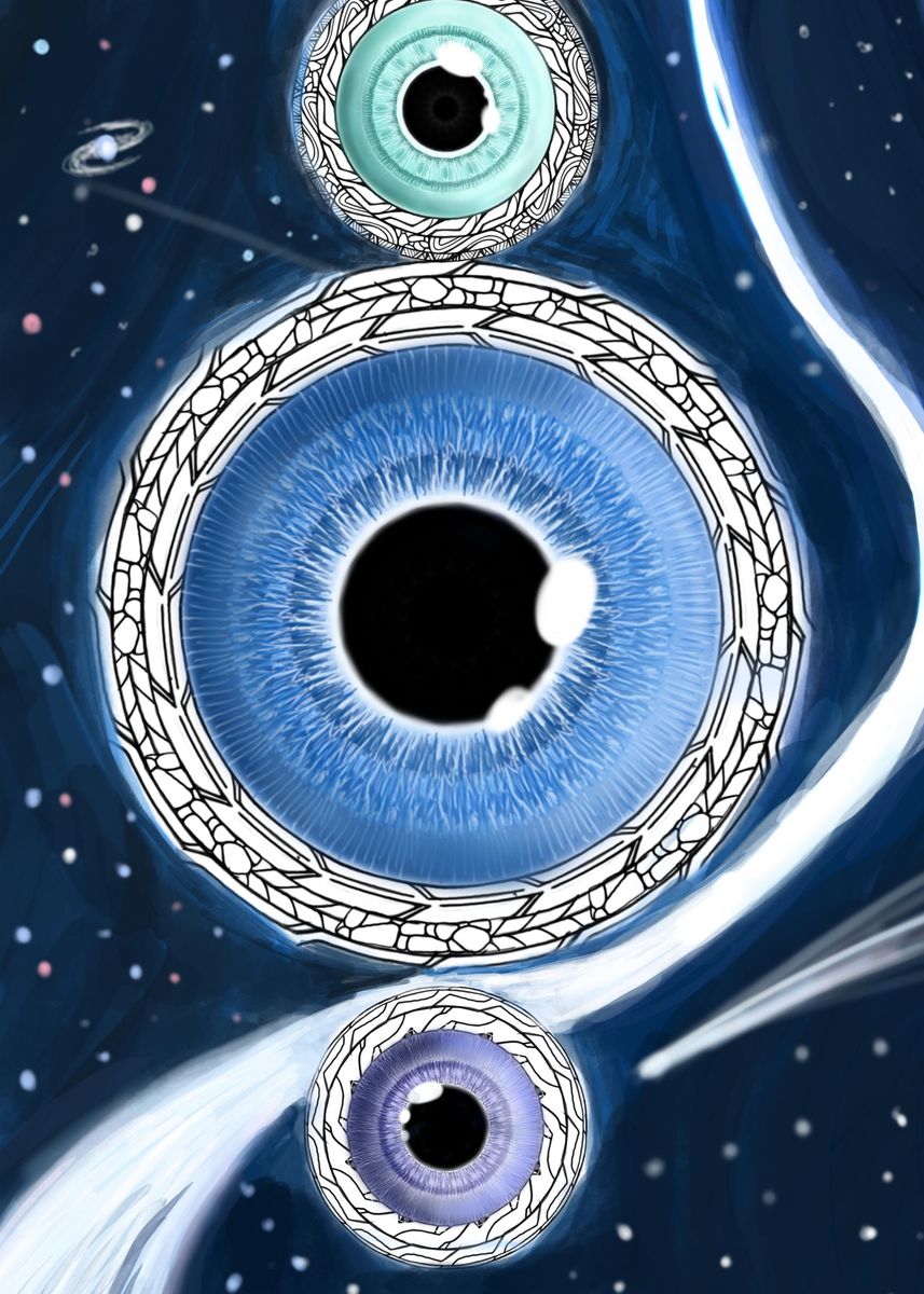 'Celestial bodies IV' Poster, picture, metal print, paint by Cedric ...