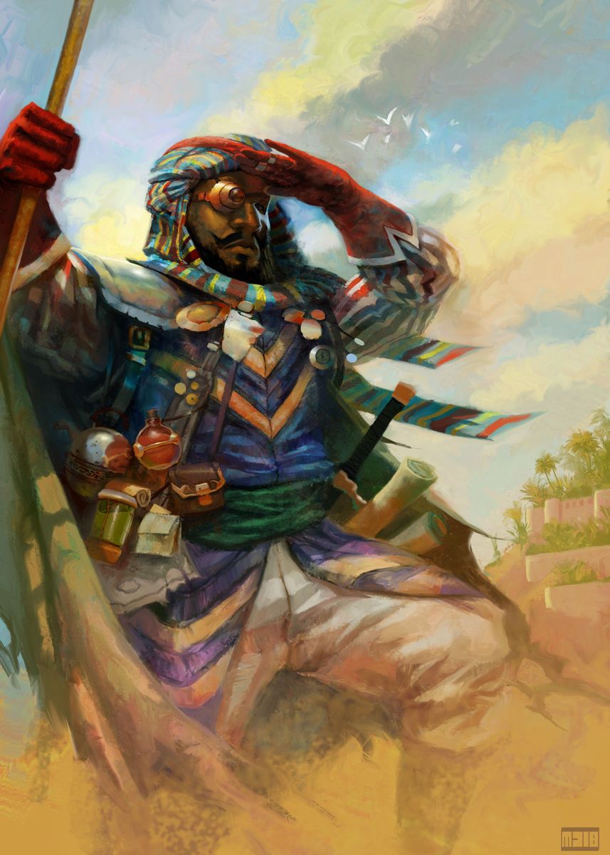 'Explorer' Poster, picture, metal print, paint by Burning Art | Displate