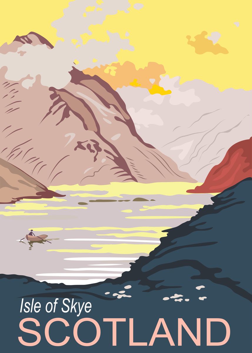 'Scotland' Poster, picture, metal print, paint by Long Shot | Displate