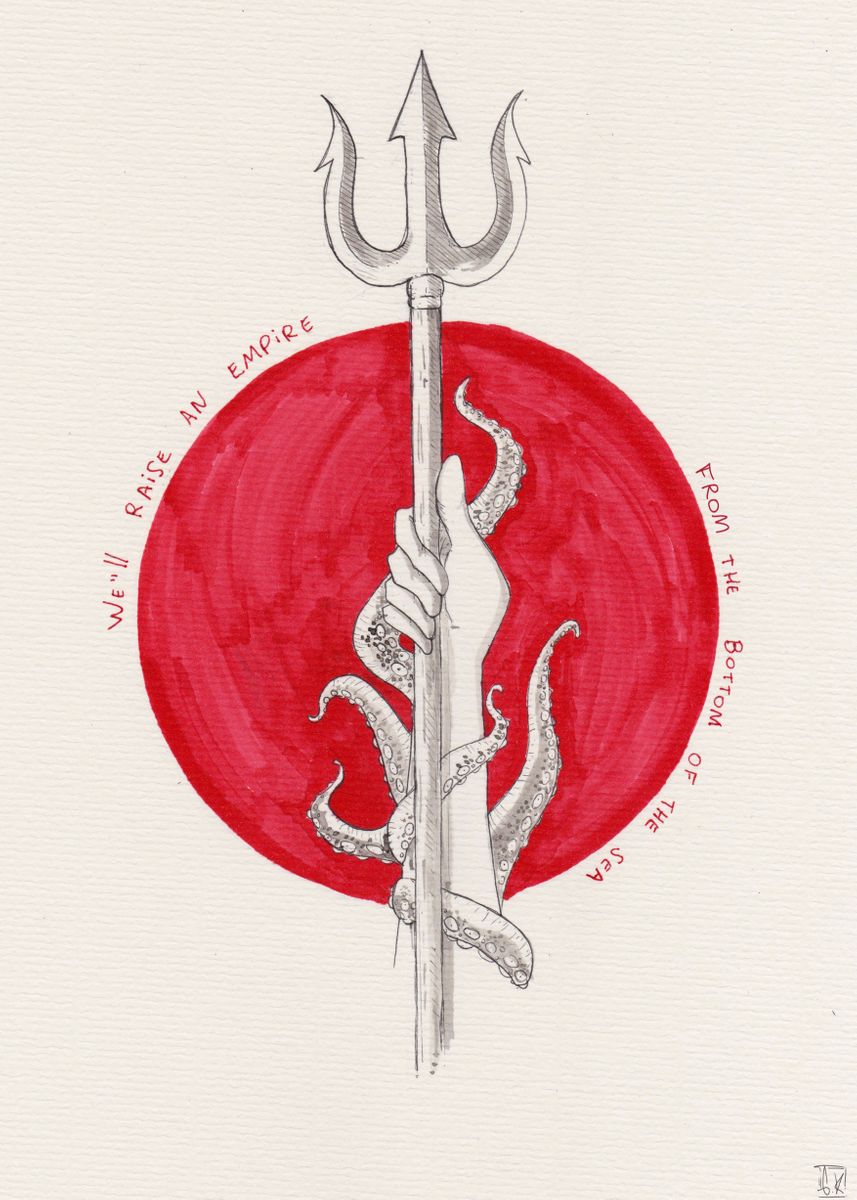 'Red Sky' Poster, picture, metal print, paint by Guilherme Krol | Displate