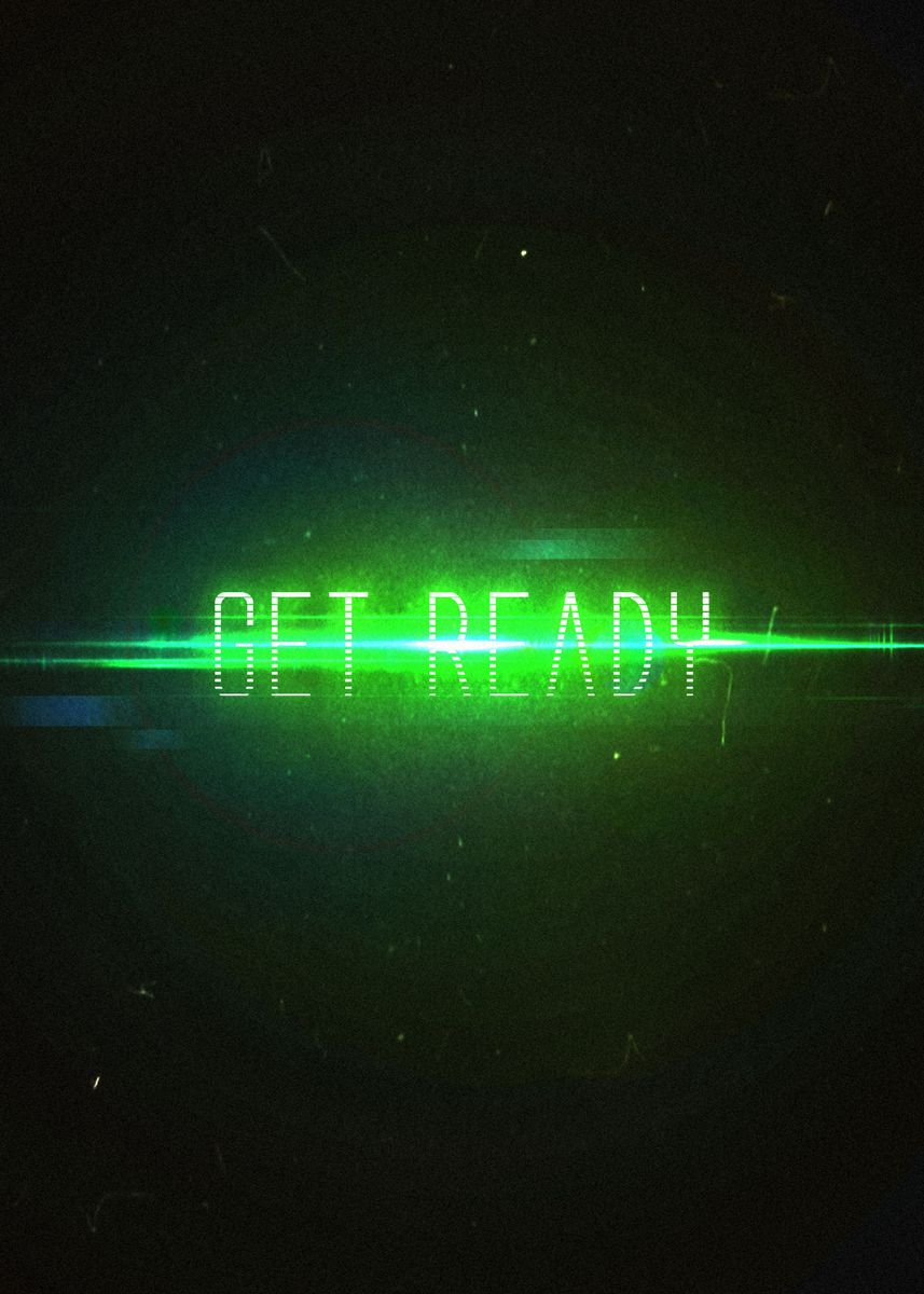 'Get Ready' Poster, picture, metal print, paint by Martin Kaye | Displate