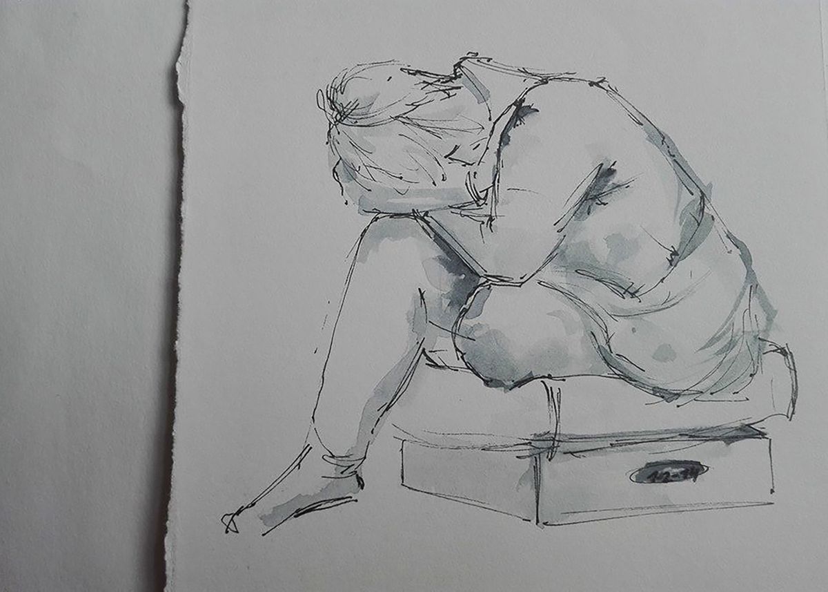 'Crying girl' Poster by Be smART | Displate