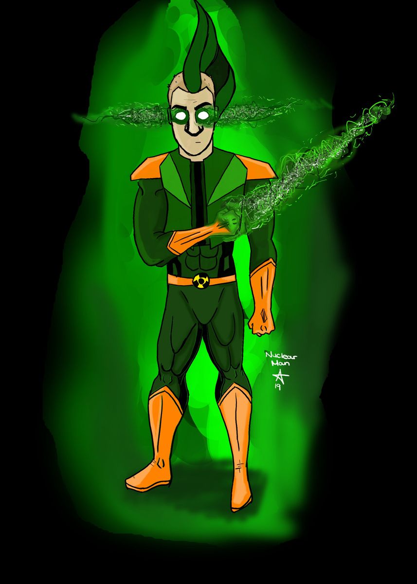 'The Nuclear Man ' Poster by Alex Nash | Displate