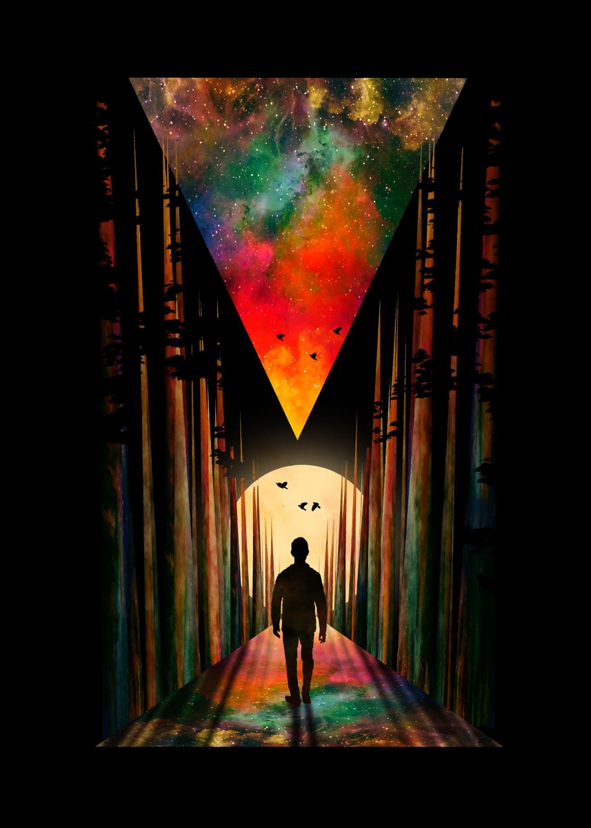 'Chasing Sunset' Poster, picture, metal print, paint by Nicebleed ...