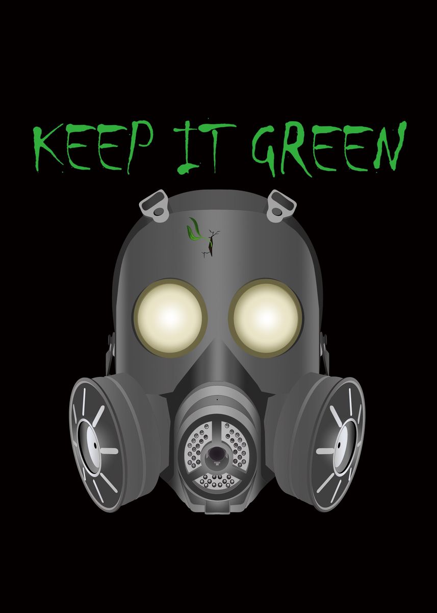 'Keep it green' Poster, picture, metal print, paint by Élizabeth ...
