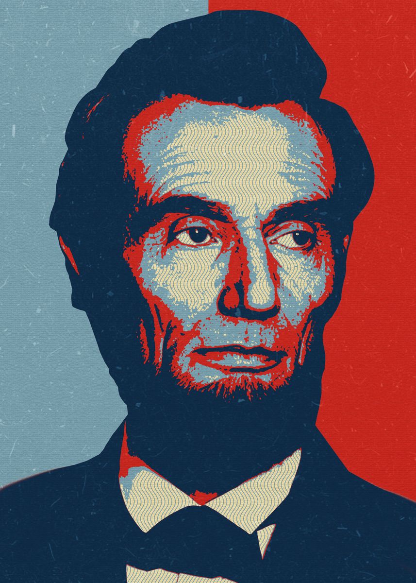 'Abraham Lincoln' Poster, picture, metal print, paint by Izmo Scribbles ...