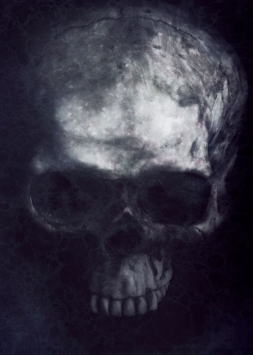 'Skull' Poster, picture, metal print, paint by Josh Winton | Displate