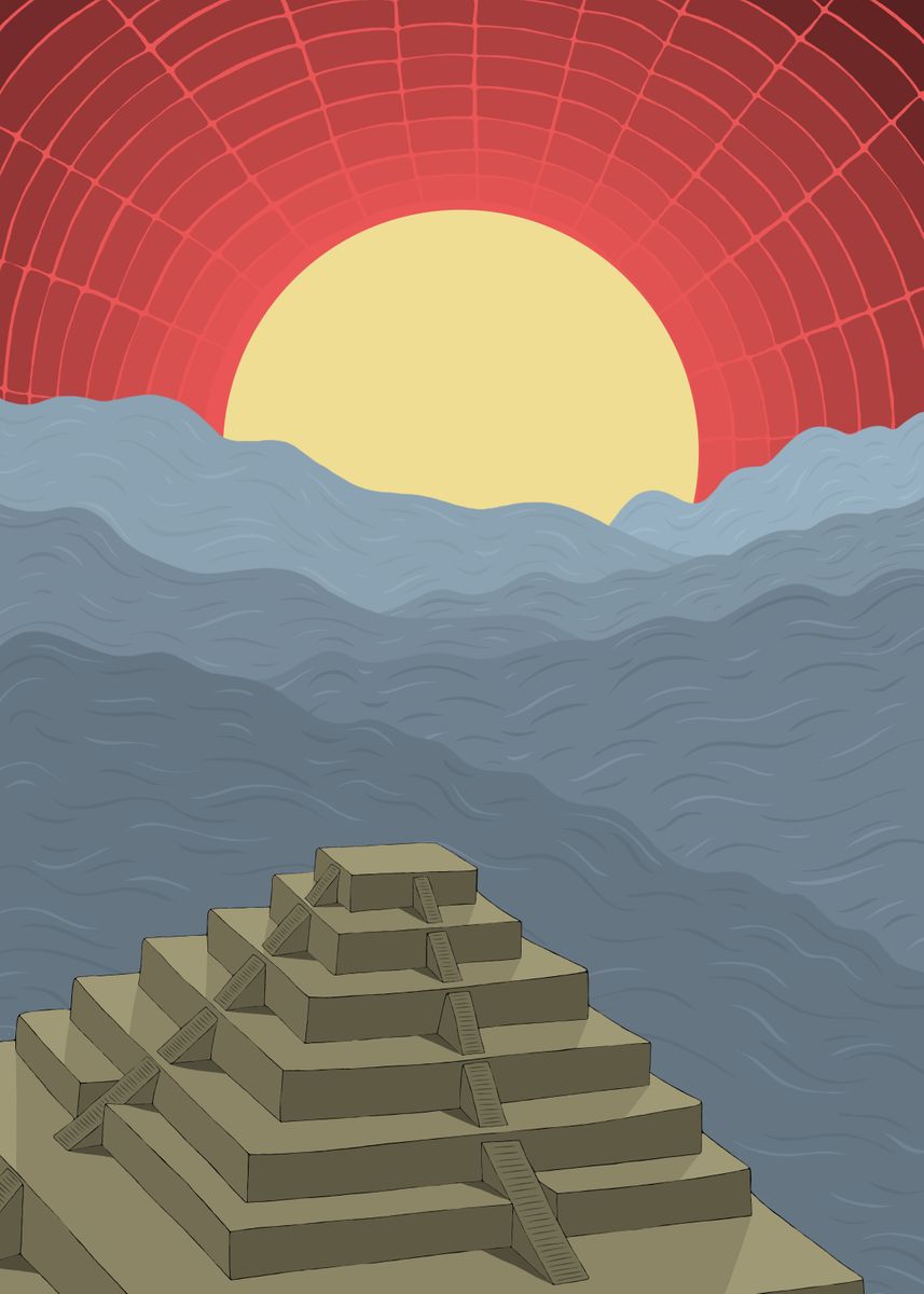 'Pyramid Artwork' Poster by Burton Bowen | Displate