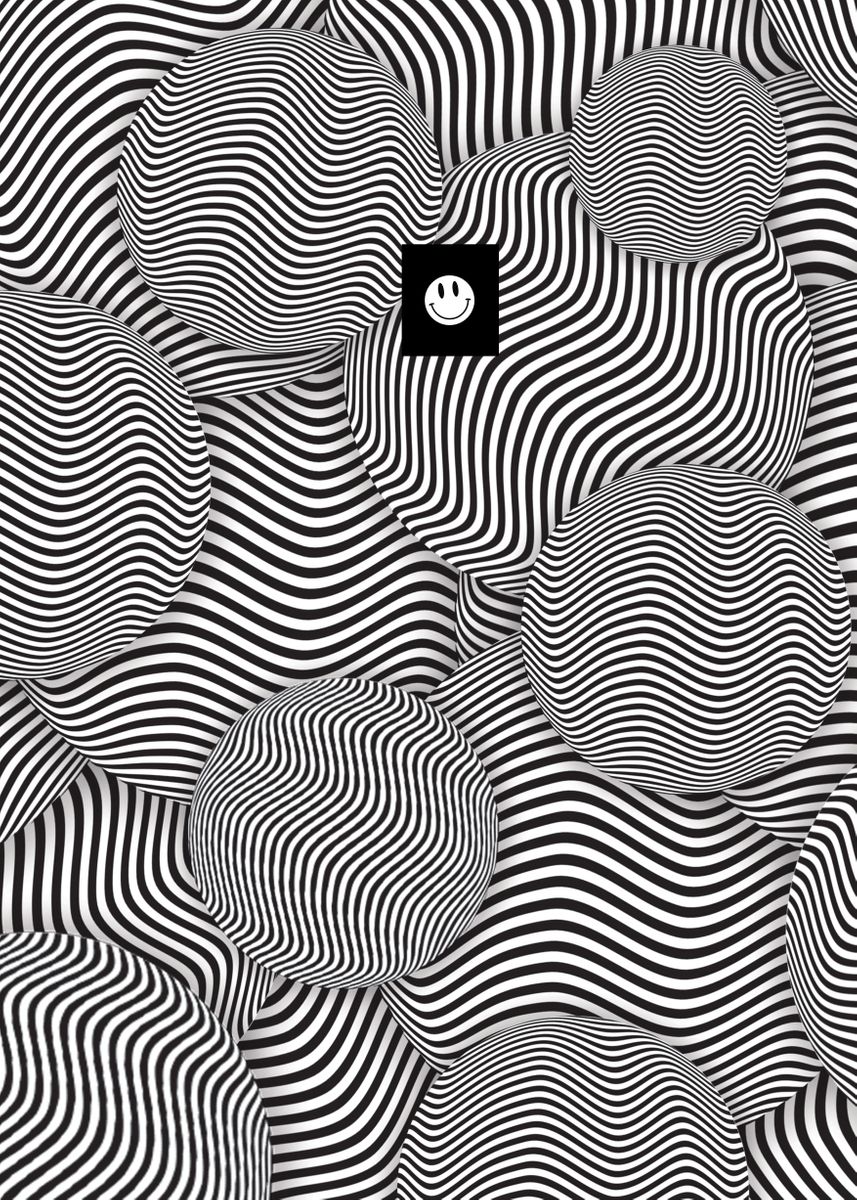 'Trippy Rave Poster Art ' Poster, picture, metal print, paint by ...