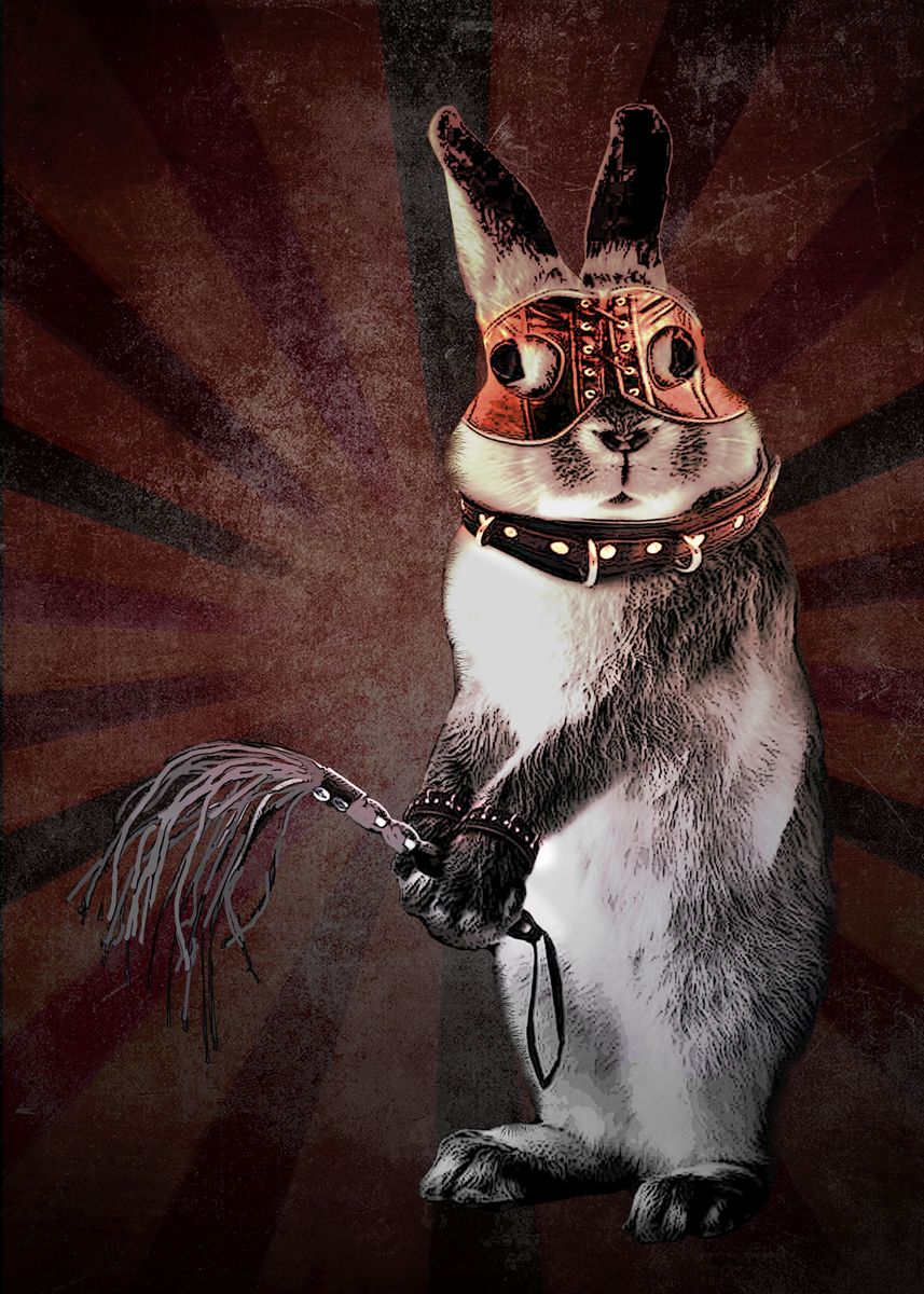 '50 shades of the Rabbit ' Poster, picture, metal print, paint by М ...