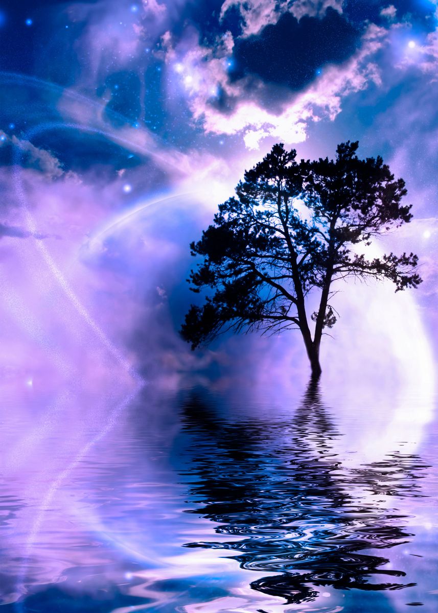 'Alien Landscape' Poster, picture, metal print, paint by Bruce Rolff ...