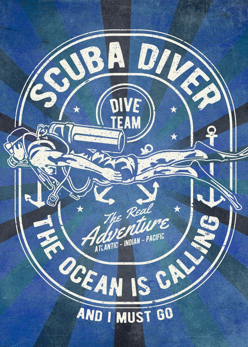 'Scuba Diving' Poster by М Dam | Displate