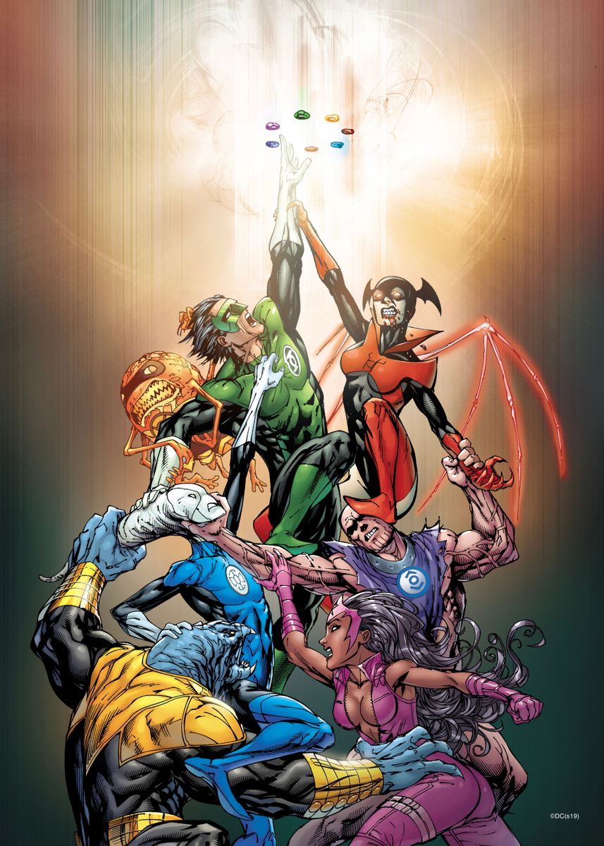 'Epic Fight' Poster, picture, metal print, paint by DC Comics | Displate