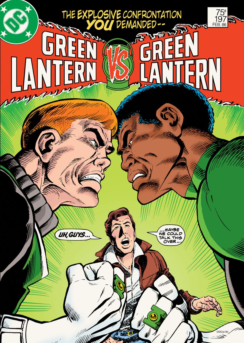 'Showdown' Poster, picture, metal print, paint by DC Comics | Displate