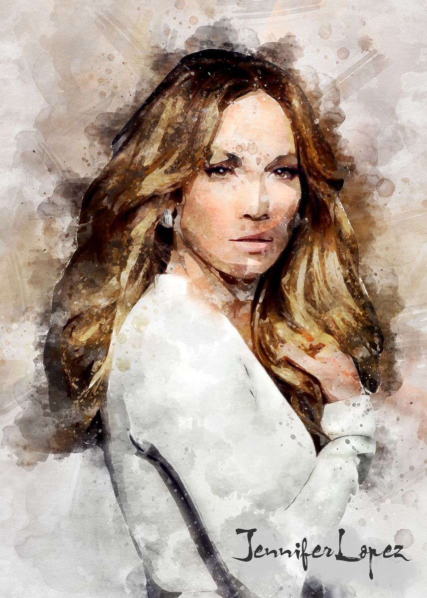 'Jennifer Lopez' Poster by Dedy Rahmanto | Displate