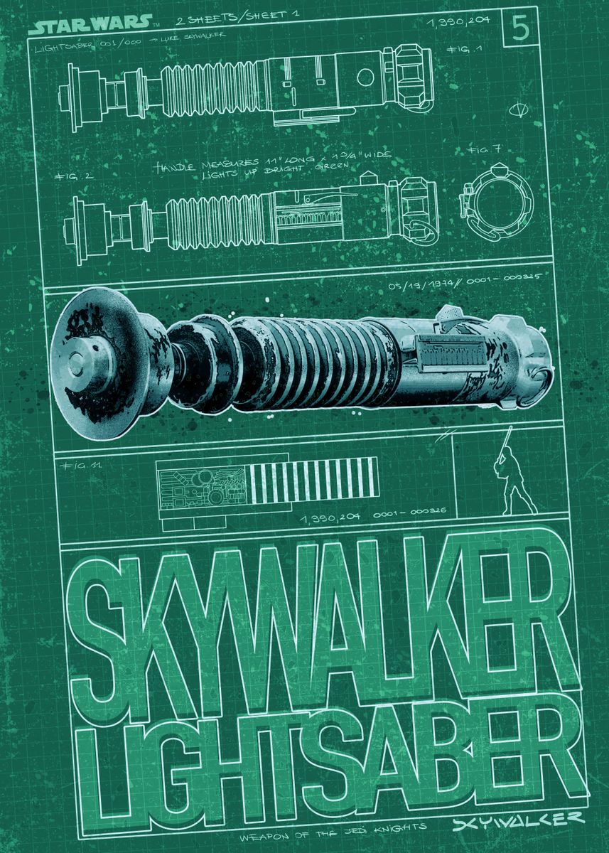 'Skywalker' Poster, picture, metal print, paint by Star Wars | Displate