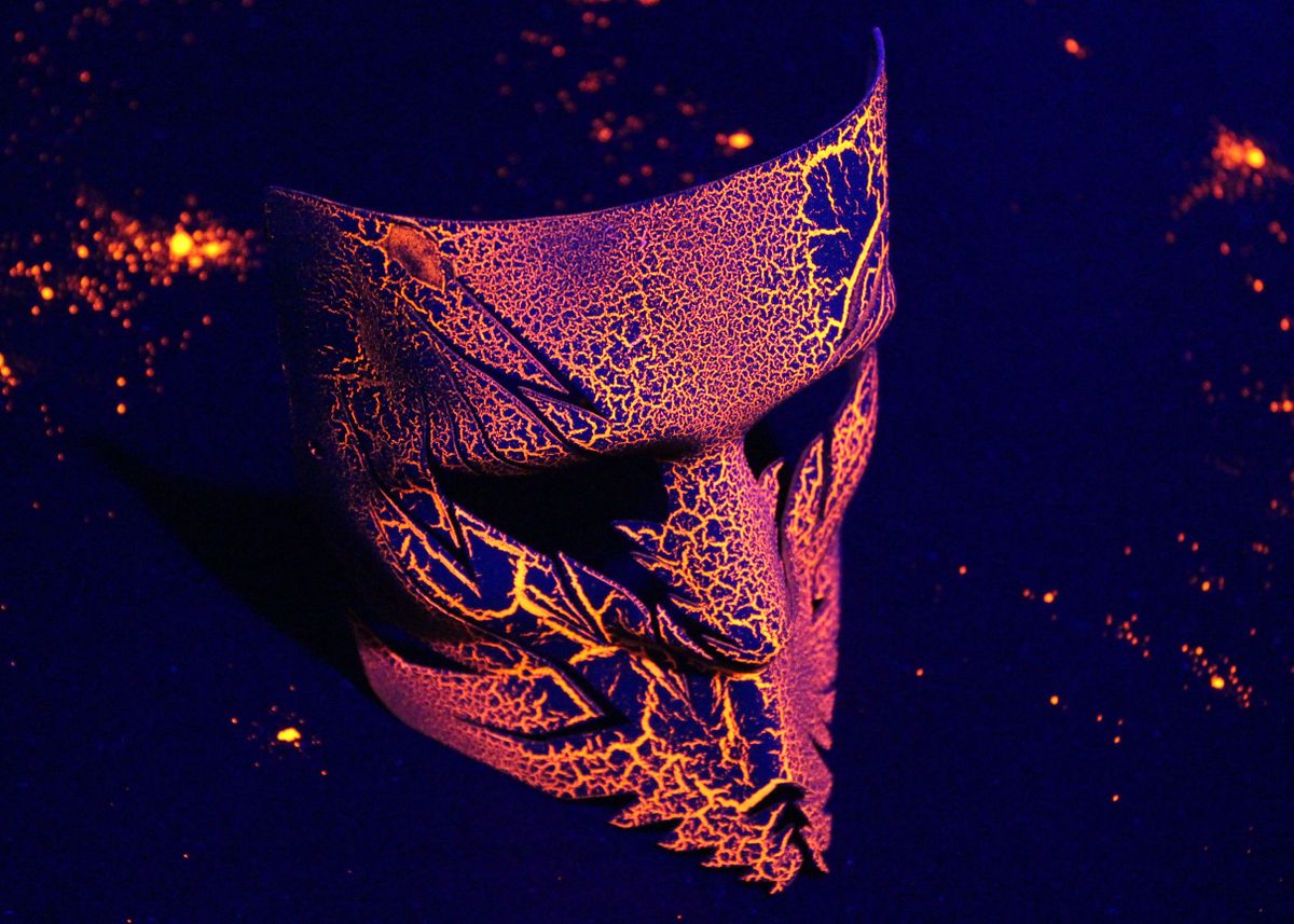 'Magma Mask' Poster by Fine | Displate