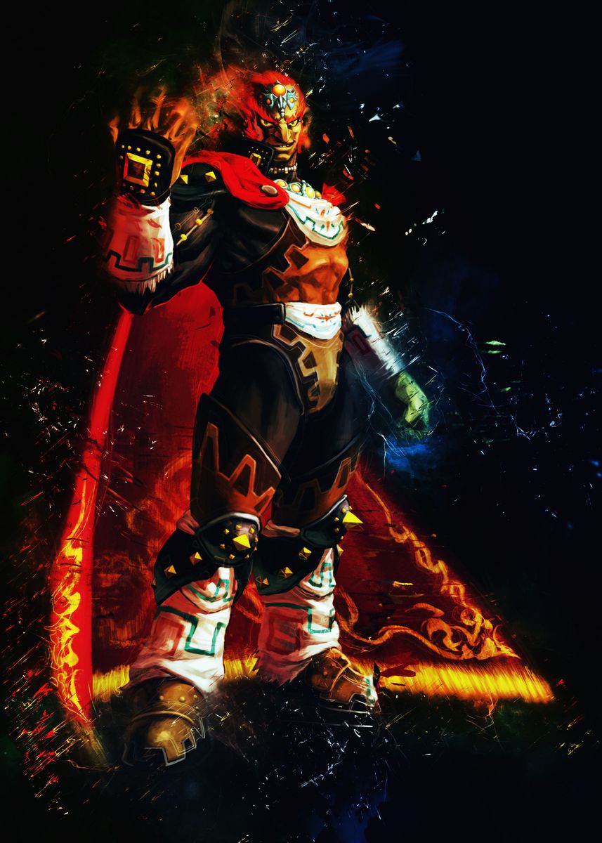 'Ganon The Legend of Zelda' Poster, picture, metal print, paint by ...
