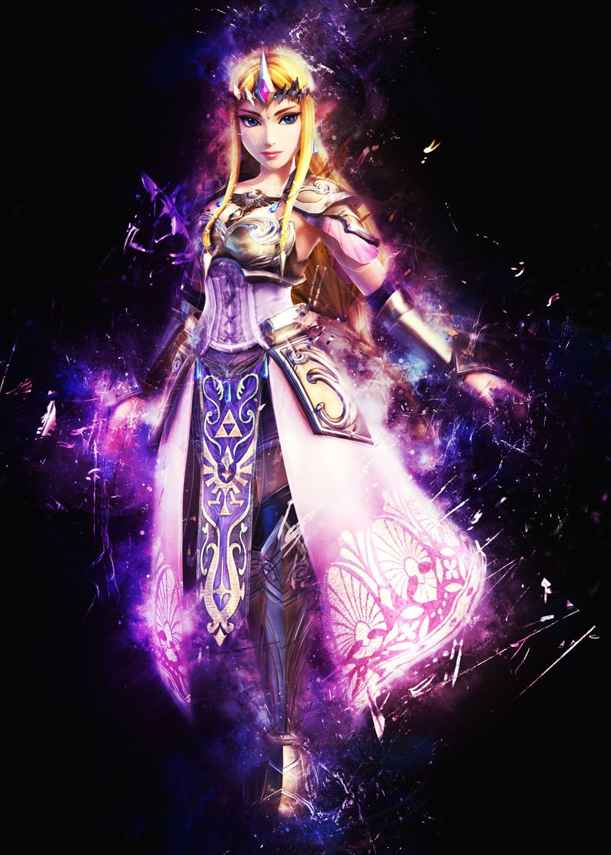 'Princess Zelda ' Poster, picture, metal print, paint by NGUYEN DINH ...